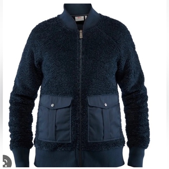 Fjallraven | Jackets & Coats | Fjall Raven Navy Blue Teddy Coat | Poshmark